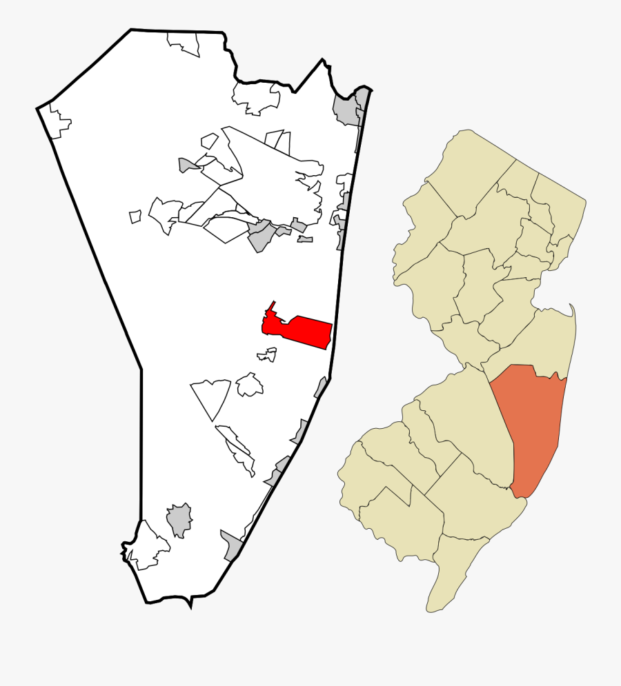 Manahawkin Nj On Map , Free Transparent Clipart - ClipartKey