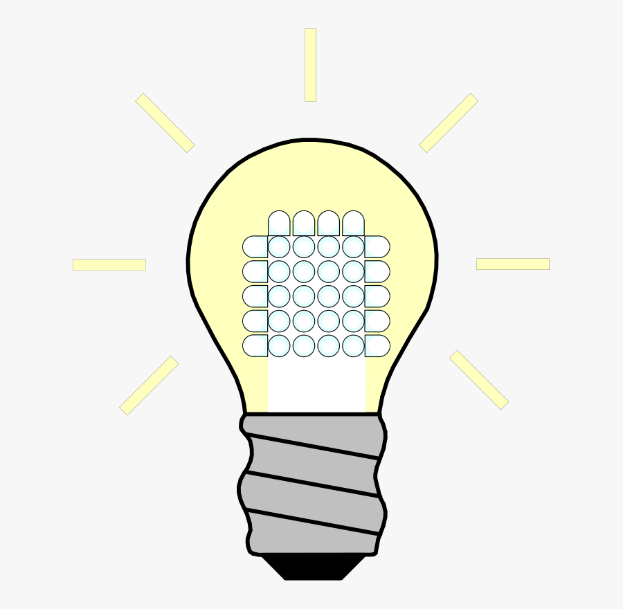 Light Bulb On Black Background , Free Transparent Clipart - ClipartKey