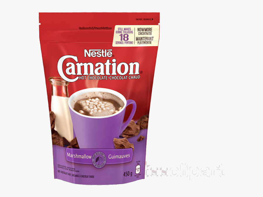 Hot Chocolate Carnation Pouch Clipart Milk Transparent - Carnation Hot ...