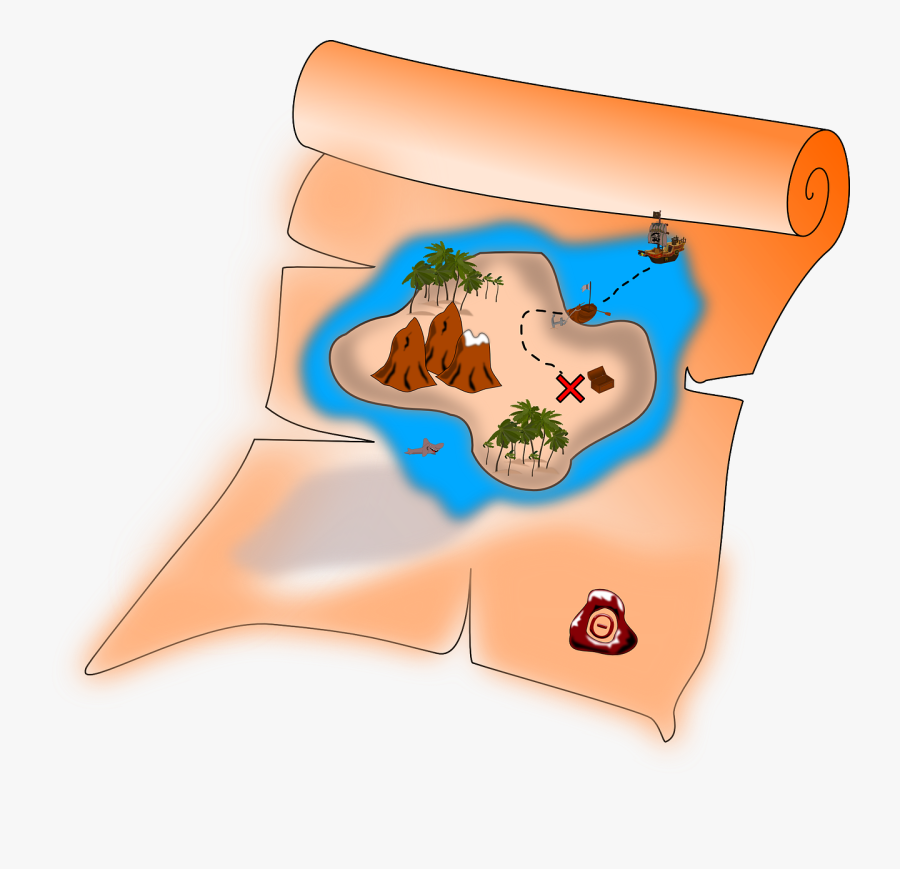 Map Clipart - Treasure Map Png Cartoon , Free Transparent Clipart ...