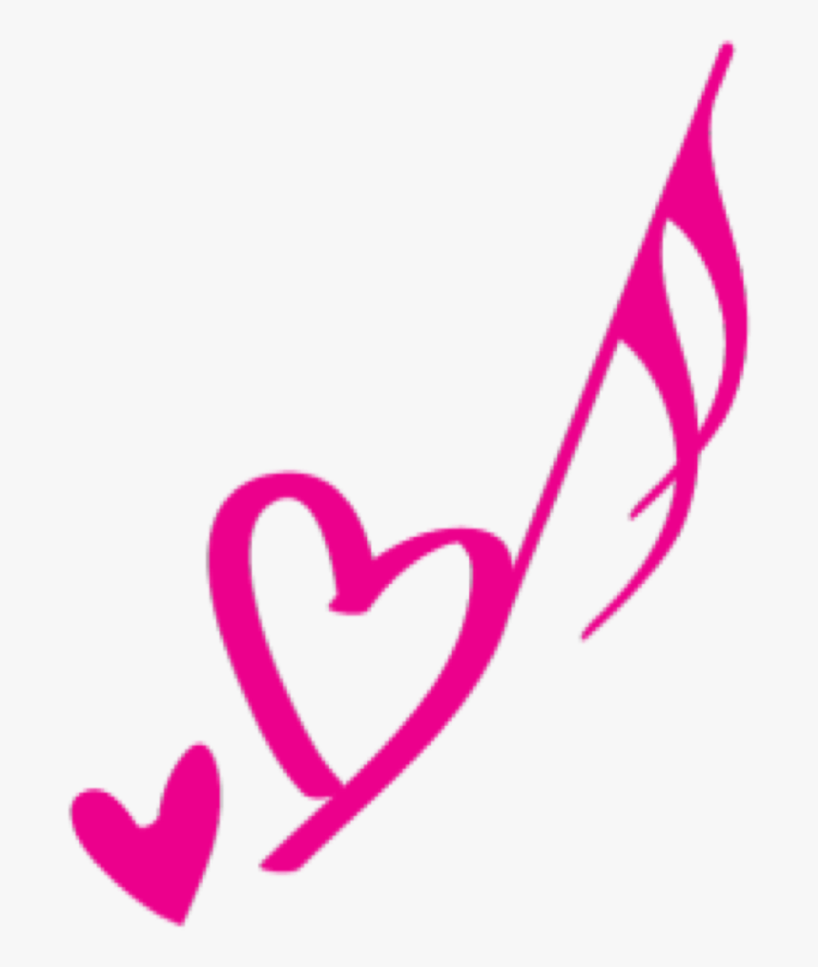 Music Notes Clipart Heart Free - Music Notes Png Hearts , Free ...