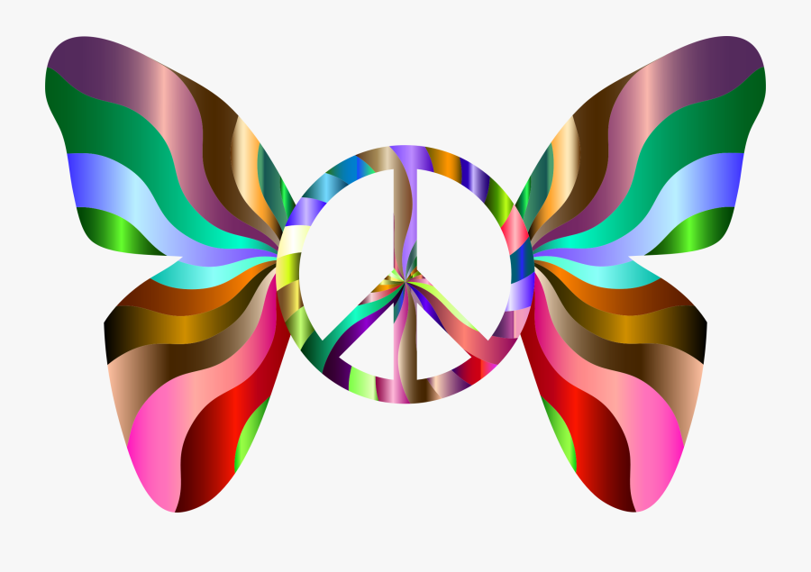 Peace Sign Butterfly Transparent , Free Transparent Clipart - ClipartKey
