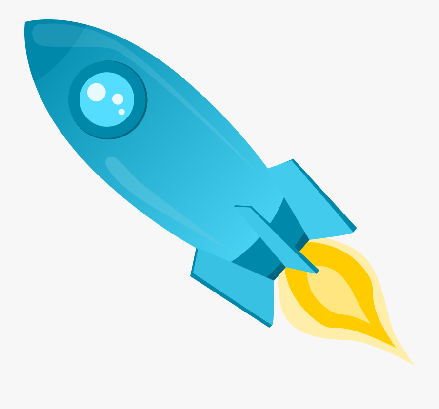 Transparent Space Clip Art - Blue Rocket Png , Free Transparent Clipart ...