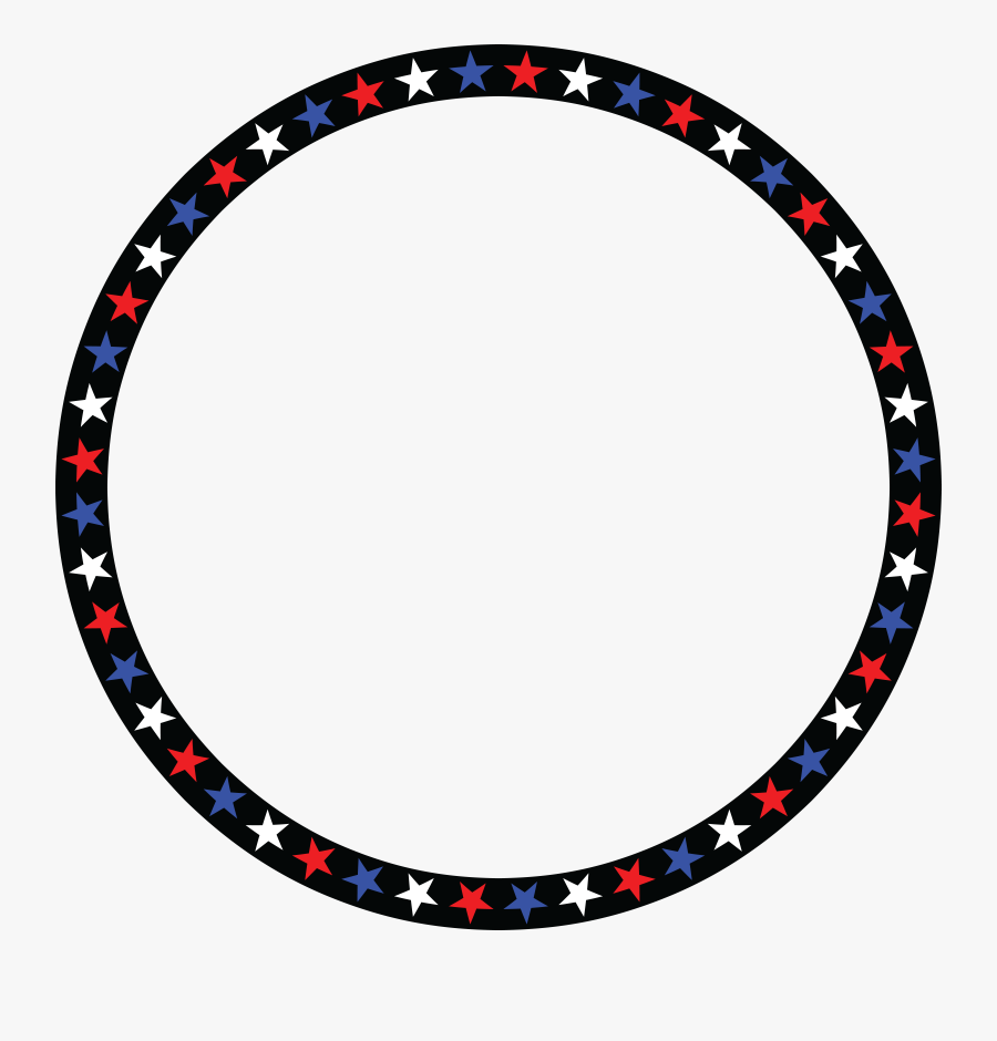 Free Clipart Of A Patriotic American Star Patterned - Circle Of Small ...