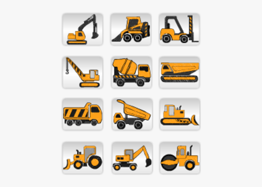 Construction Equipment - Construction Equipment Icon Transparent , Free ...