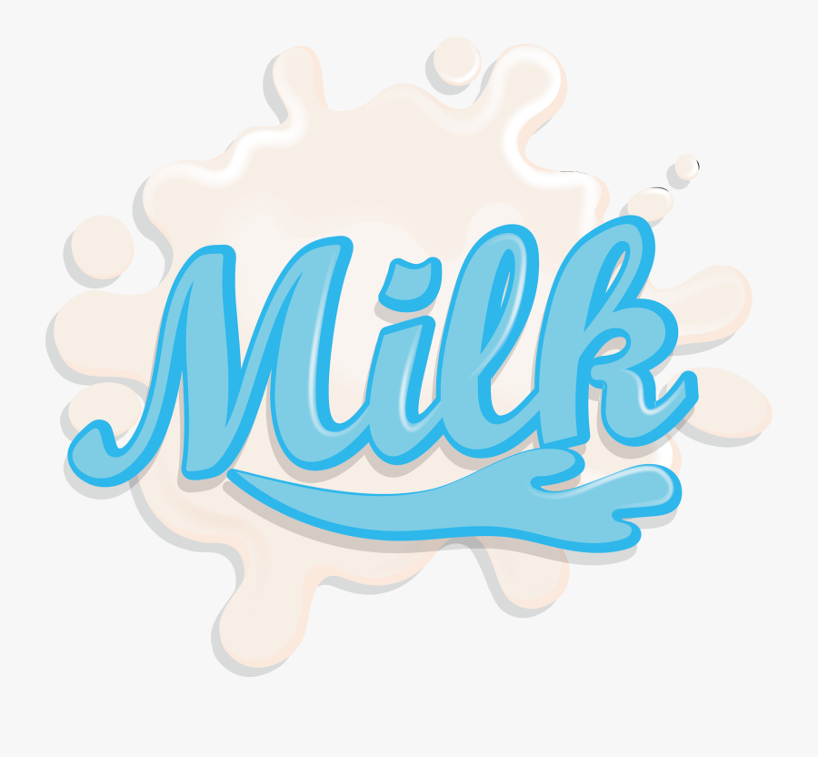 Clipart Milk Splash - Calligraphy , Free Transparent Clipart - ClipartKey