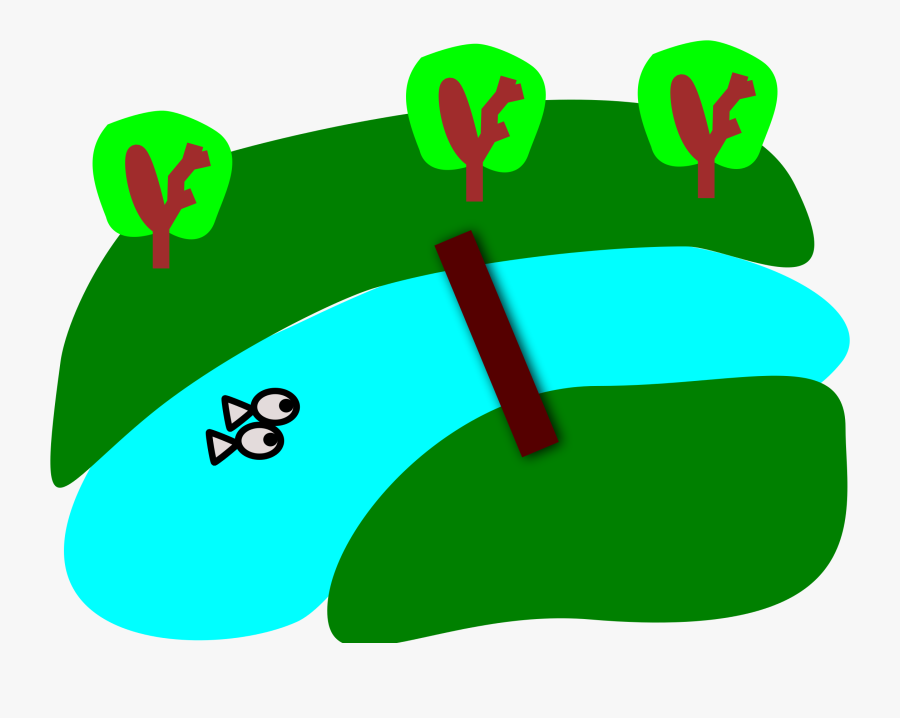 Cartoon Trees River Clipart Kid - Clip Art Stream , Free Transparent ...