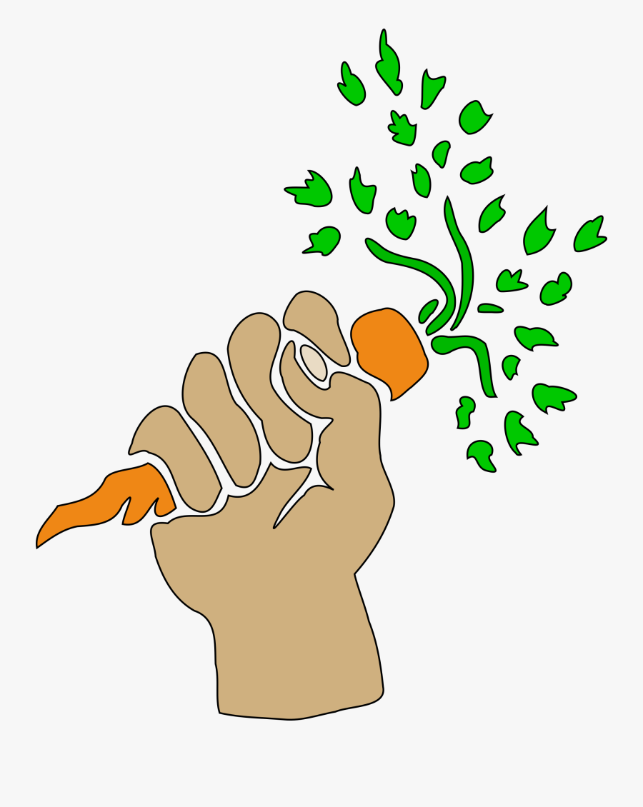 Clipart Hand Holding Carrot - Hand Holding Carrot Clipart , Free ...