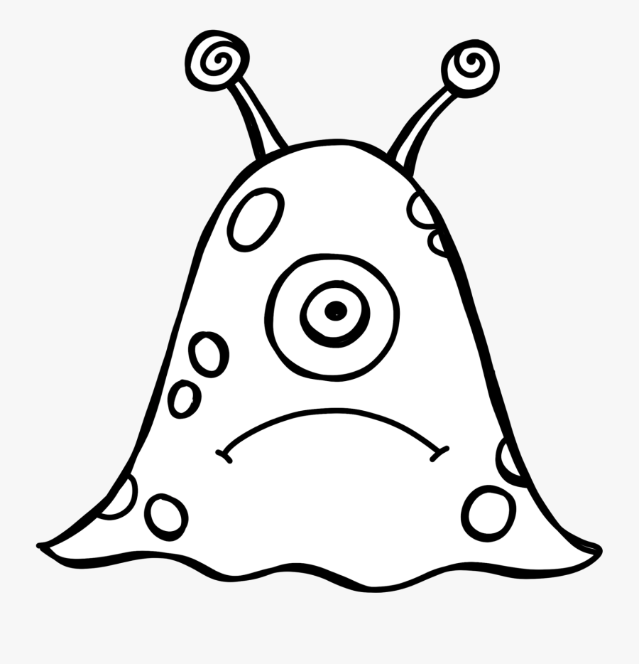 Clip Art Black And White Monster , Free Transparent Clipart - ClipartKey