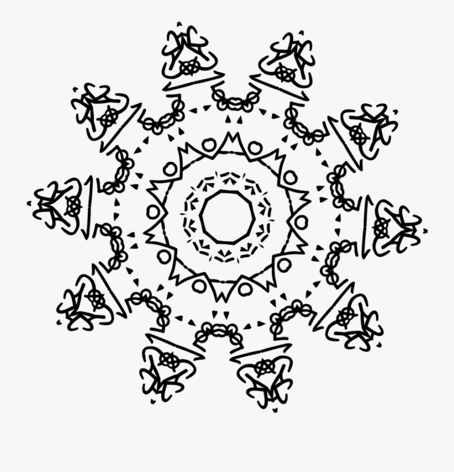 Dscript Glyph Snowflake Free Alpha Transparent Pic - Transparent Glyph ...