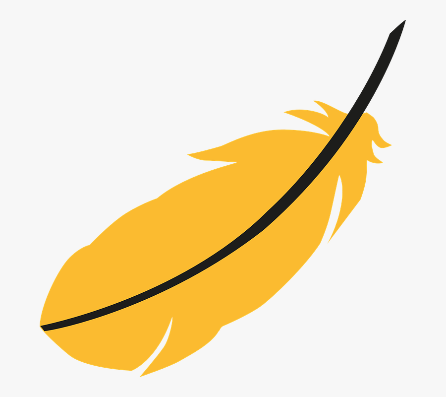 Yellow Feather Clipart , Free Transparent Clipart - ClipartKey