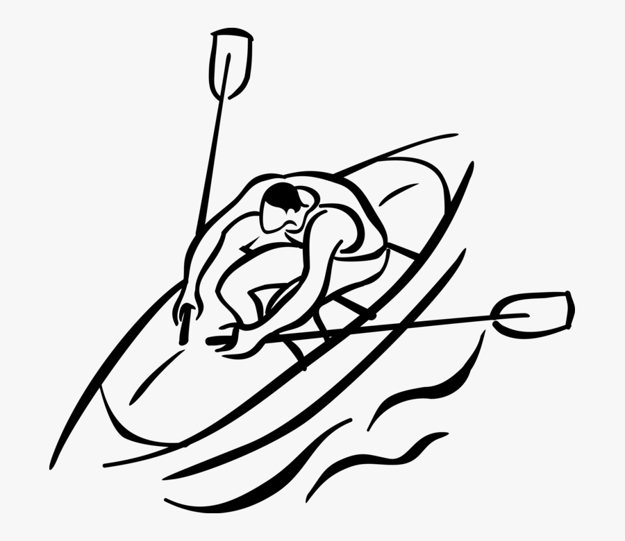 Rowboat Drawing Oar For Free Download - Line Art , Free Transparent ...