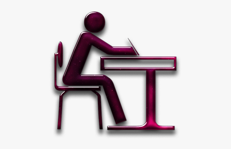 Student Sitting At Desk Icon - Online Quran Teaching Png File , Free ...