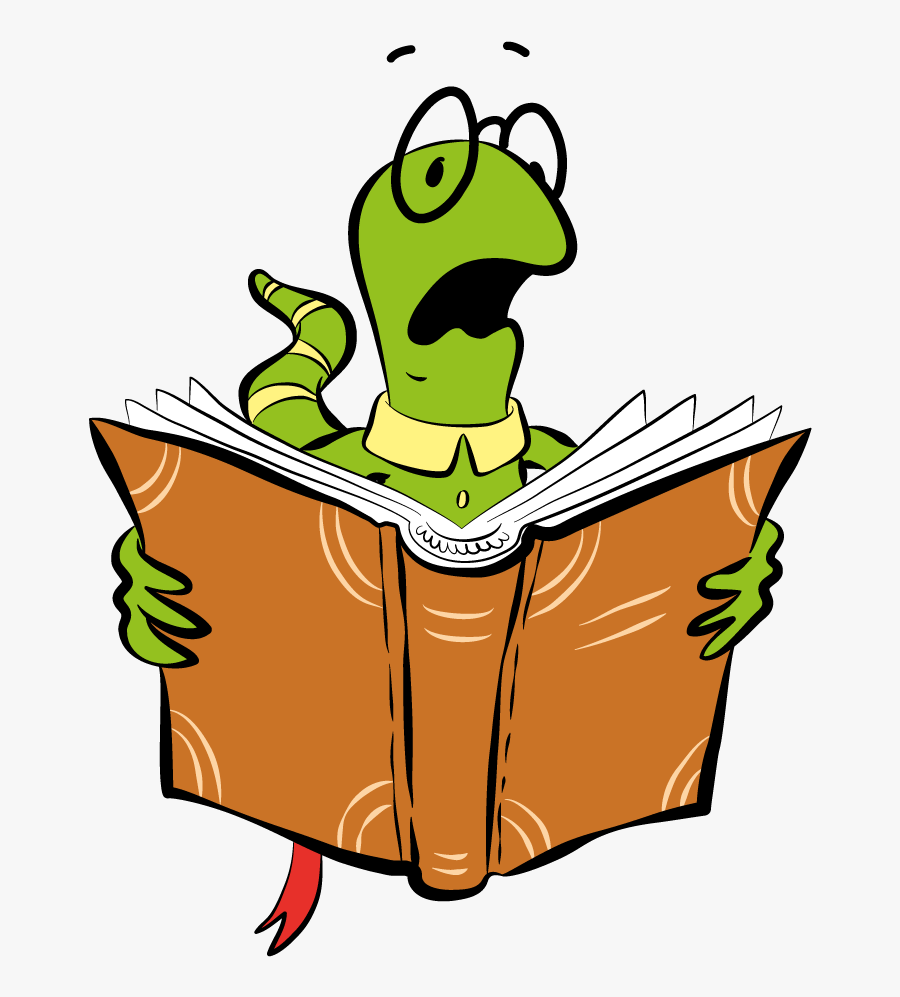 The Following Funny Bookworm Character Illustrations , Free Transparent ...