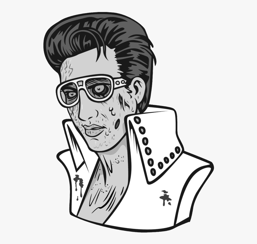Zombie Elvis Disgraceland , Free Transparent Clipart - ClipartKey