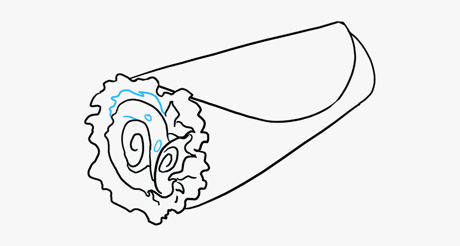 How To Draw Burrito - Burrito Easy To Draw , Free Transparent Clipart ...