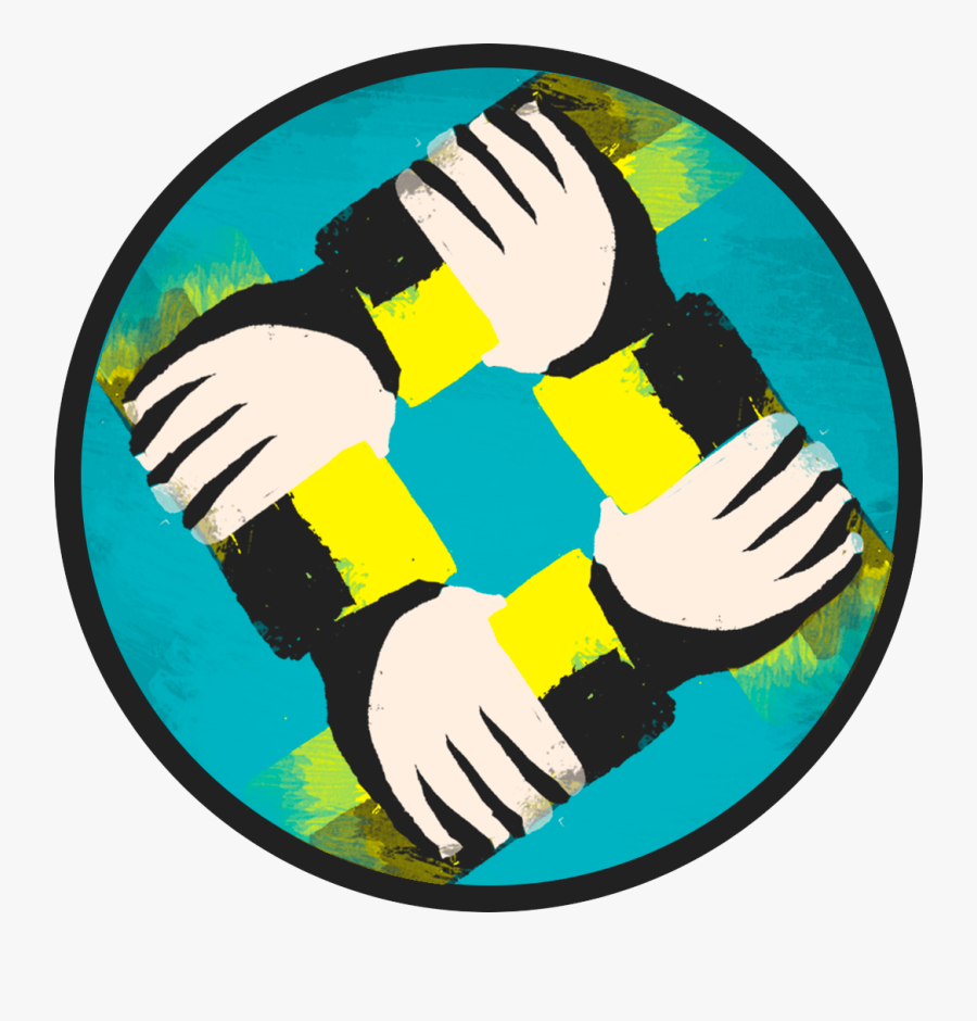 Four Interlocking Hands - Circle , Free Transparent Clipart - ClipartKey