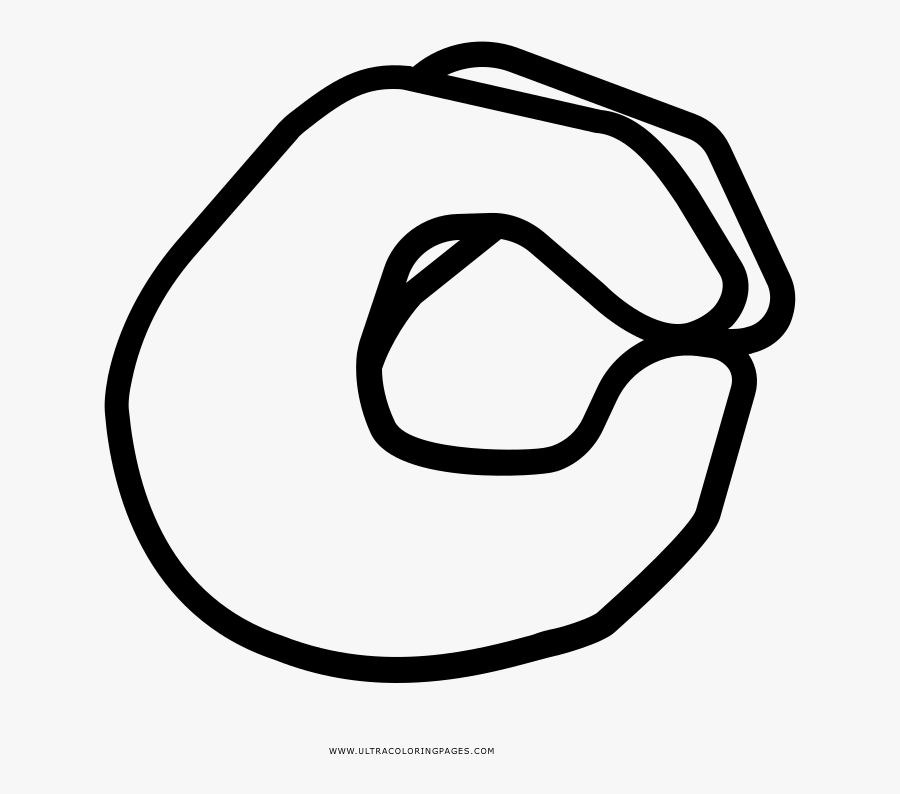 Sign Language O Coloring Page , Free Transparent Clipart - ClipartKey