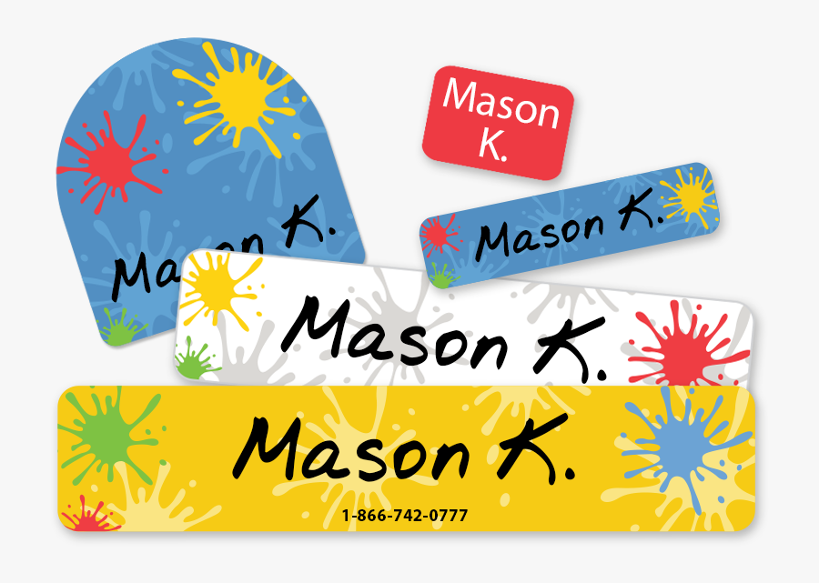 Splat Paintball Labels For Camp - Graphic Design , Free Transparent ...