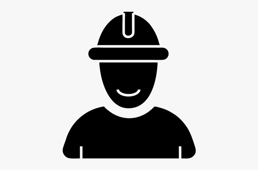 Construction Worker Icon Transparent Free Black , Free Transparent ...