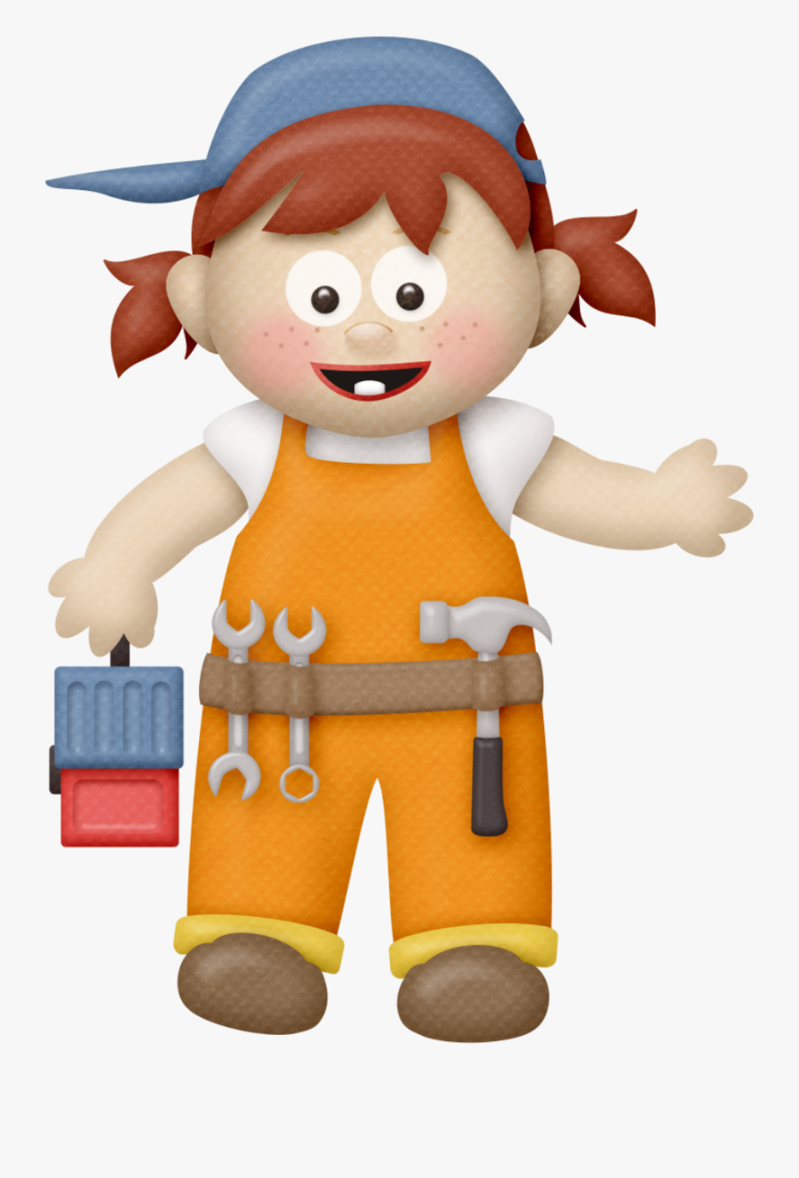 Girl Construction Worker Cartoon , Free Transparent Clipart - ClipartKey