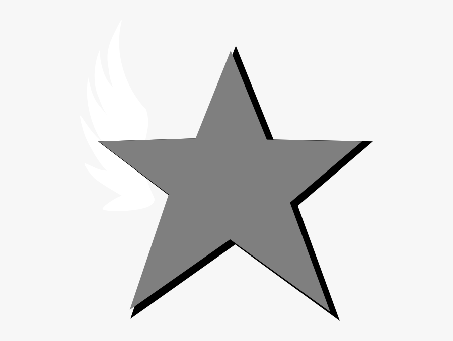 Star With Shadow Clipart - Black Shadow Star Png , Free Transparent ...