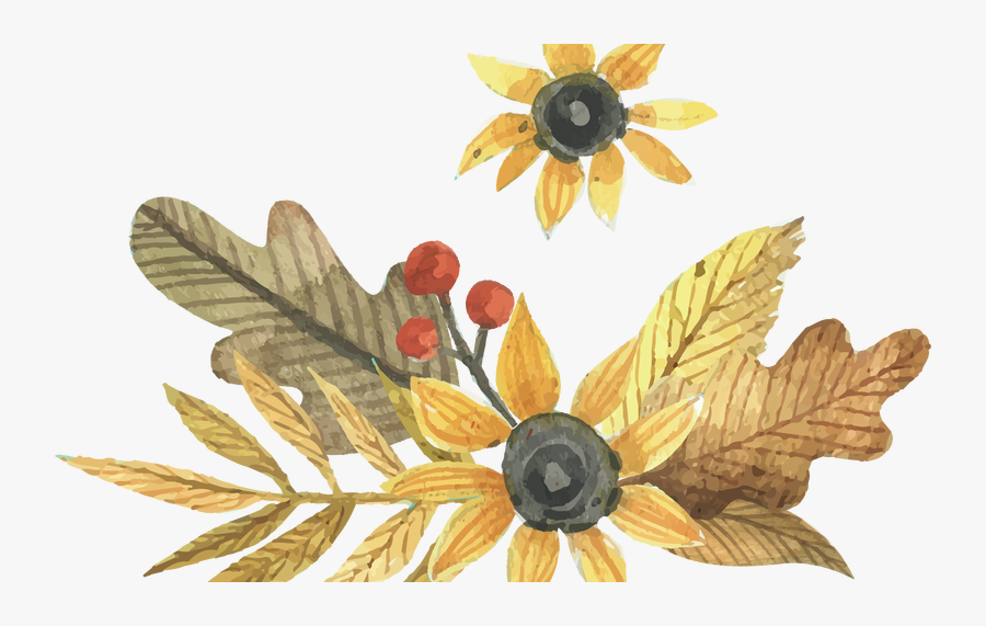 Adobe Illustrator Watercolor Autumn Leaves 4360*3121 - Watercolor Fall ...