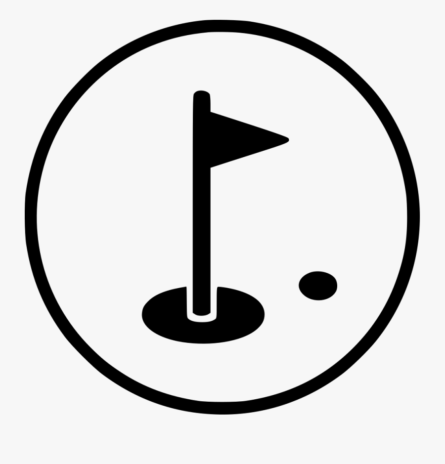 Golf Hole Flag Aim - Circle , Free Transparent Clipart - ClipartKey