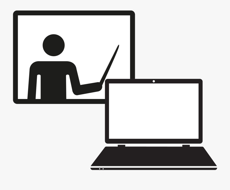 Training Clipart Virtual Training - Technology Clipart Black And White ...