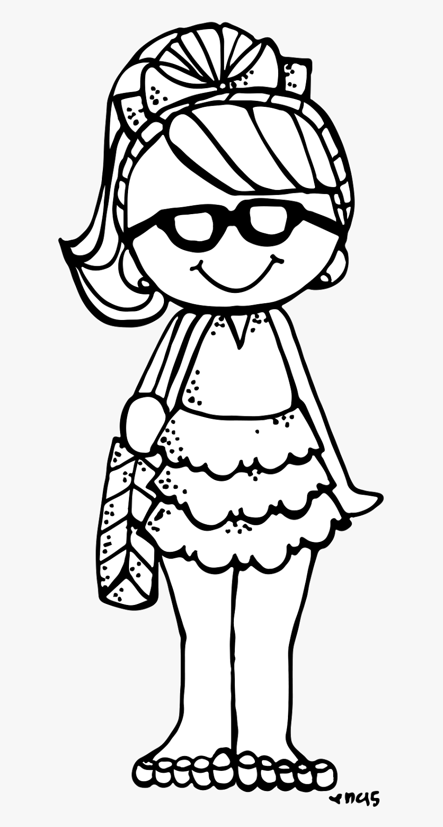 Melonheadz Summer Clipart Black And White , Free Transparent Clipart ...