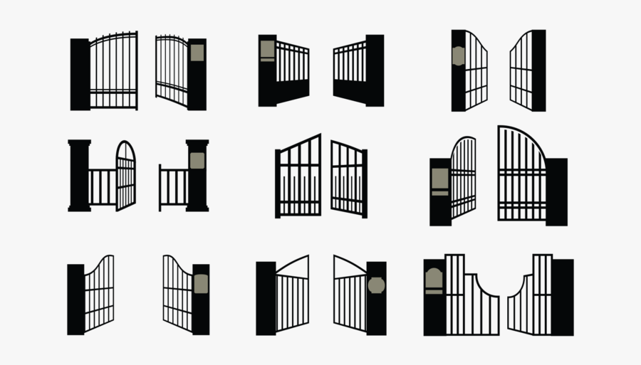 Open Gate Icons Vector - Open Gate Icon , Free Transparent Clipart ...