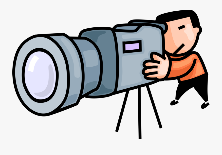 Cameraman Films Scene With Vector Download - Camera Man Vector Png ...