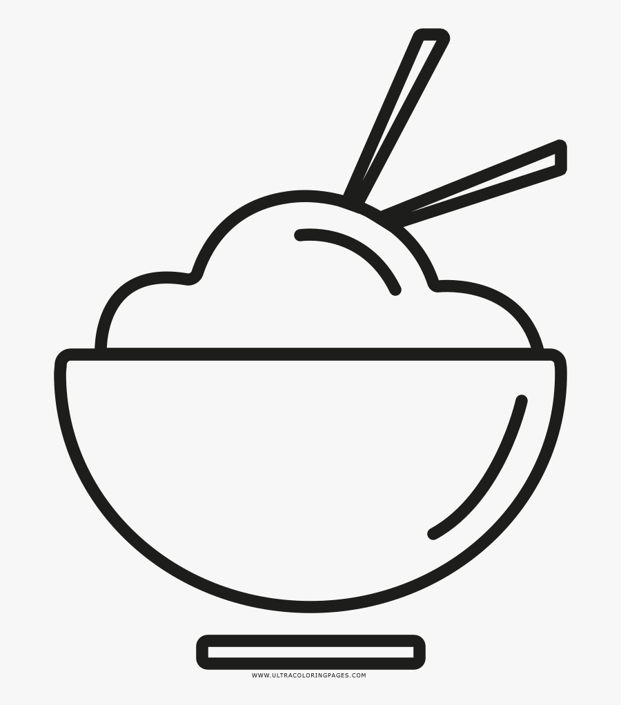 Rice Coloring Page - Line Art , Free Transparent Clipart - ClipartKey