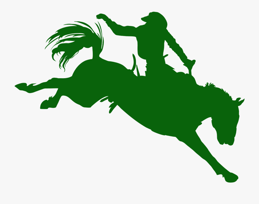Saddle Bronc Rider Silhouette , Free Transparent Clipart - ClipartKey
