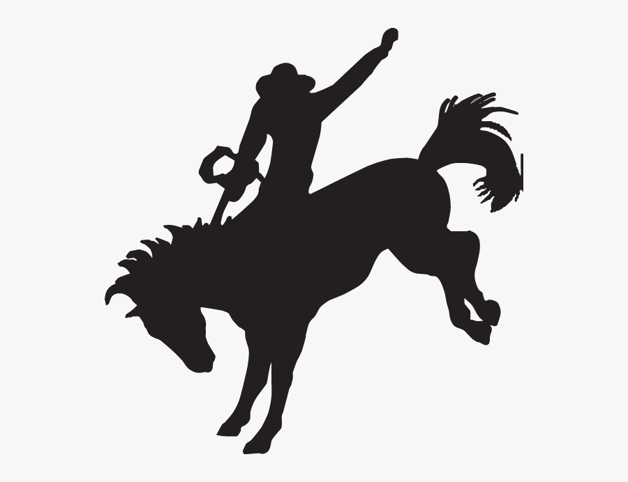 Horse Equestrian Bronc Riding Bronco Bucking - Cowboy Silhouette , Free ...