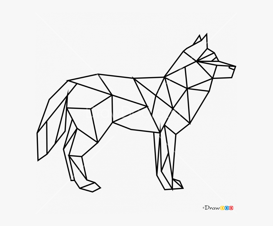Drawing Polygon Wolf Geometric Clipart , Png Download - Wolf Geometric ...