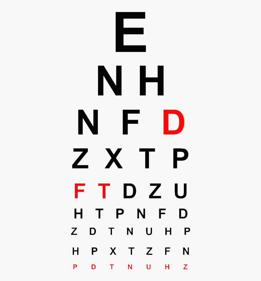 Complete Eye Exam » Eye-chart - Illustration , Free Transparent Clipart ...