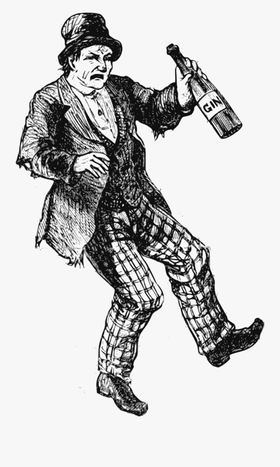 Drunk Guy Drawing , Free Transparent Clipart - ClipartKey