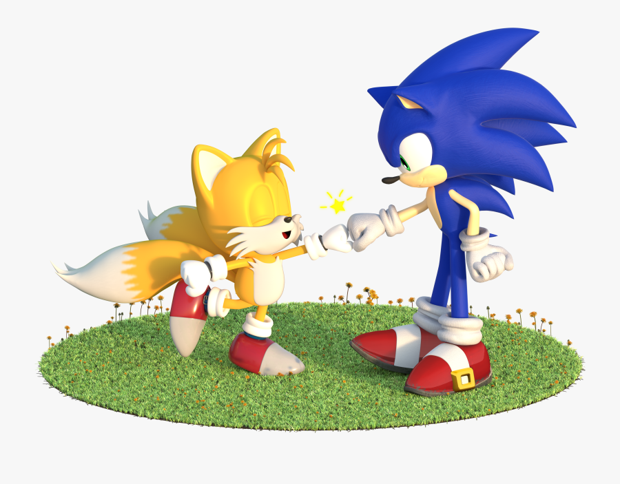 Here"s A Cute Fist Bump Between Sonic And Classic Tails - Cute Sonic ...