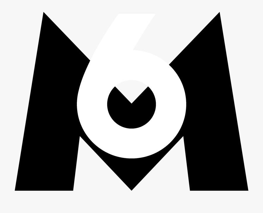 M6 Tv Logo Black And White - Emblem , Free Transparent Clipart - ClipartKey