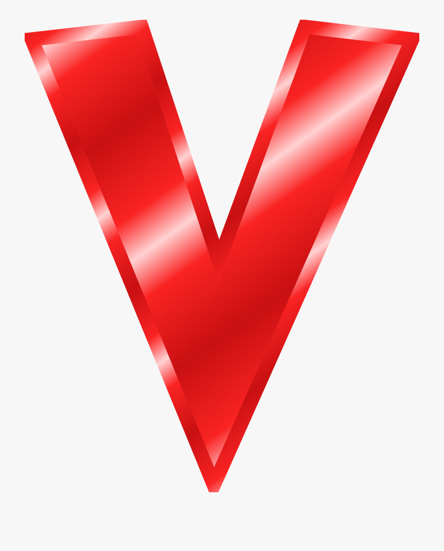 V Letter Red Png , Free Transparent Clipart - ClipartKey
