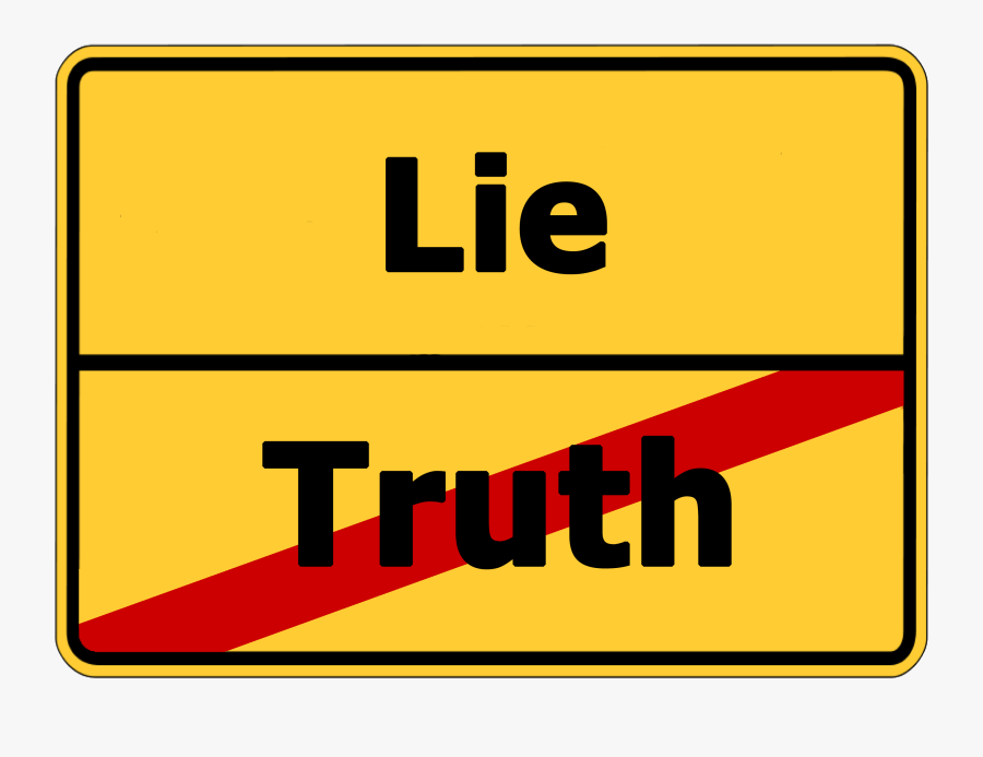 Lies Over Truth , Free Transparent Clipart - ClipartKey