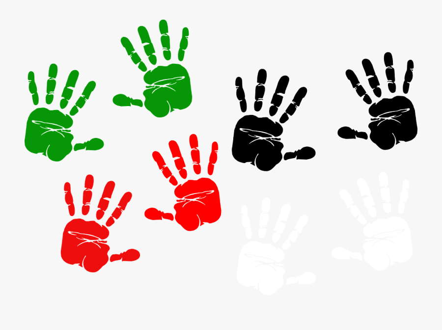 Transparent Children"s Hand Prints Clipart - Transparent Background ...