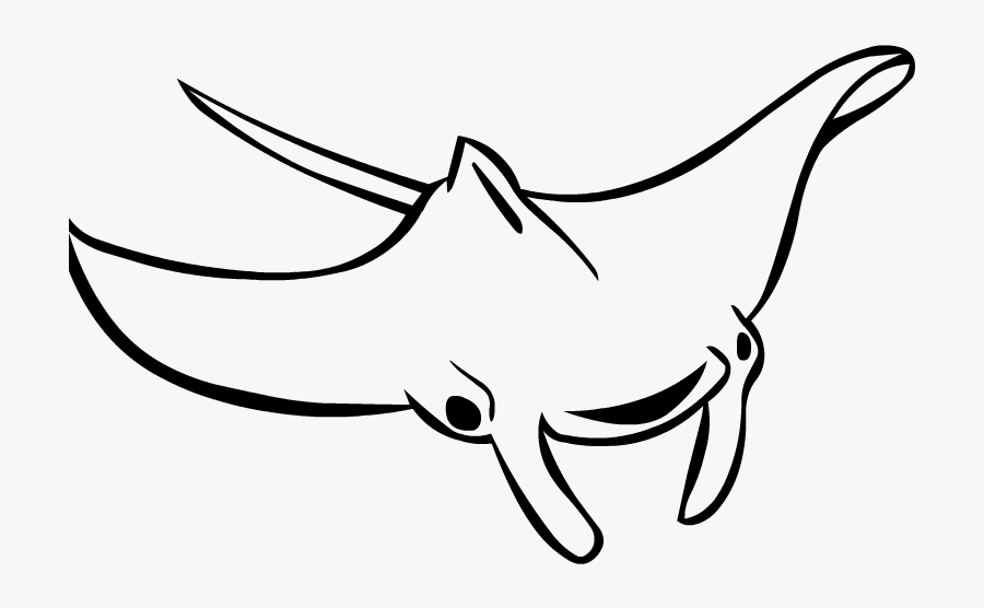 Ray Coloring Pages - Draw A Manta Ray , Free Transparent Clipart ...