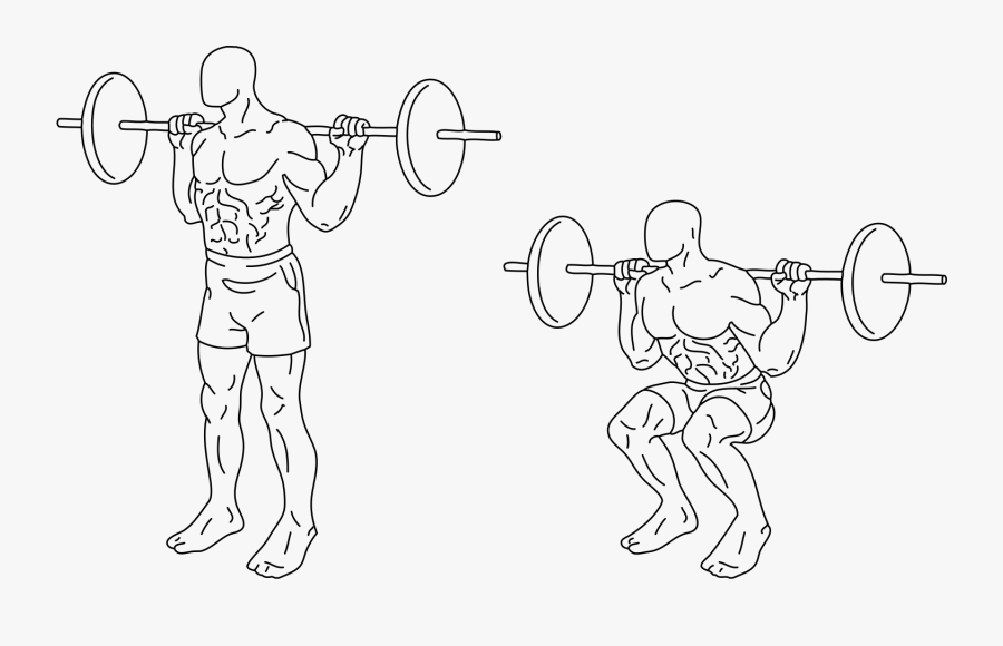 Back Squat , Free Transparent Clipart - ClipartKey