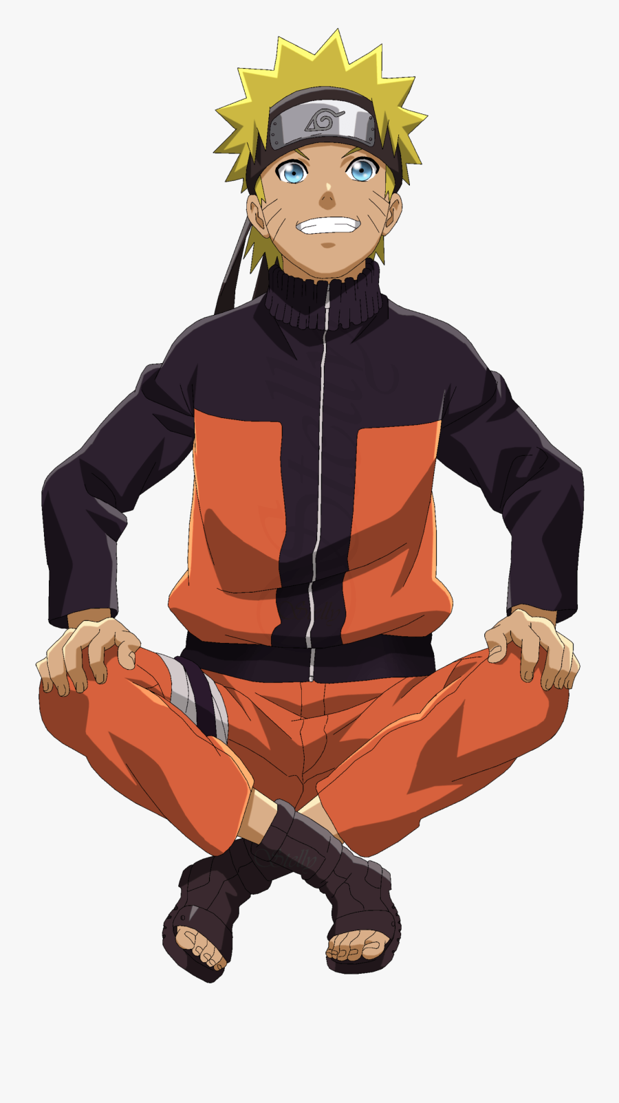 Naruto Yoga - Naruto Sentado , Free Transparent Clipart - ClipartKey