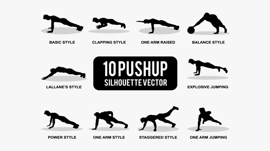 Push Up Silhouettes Vector , Free Transparent Clipart - ClipartKey