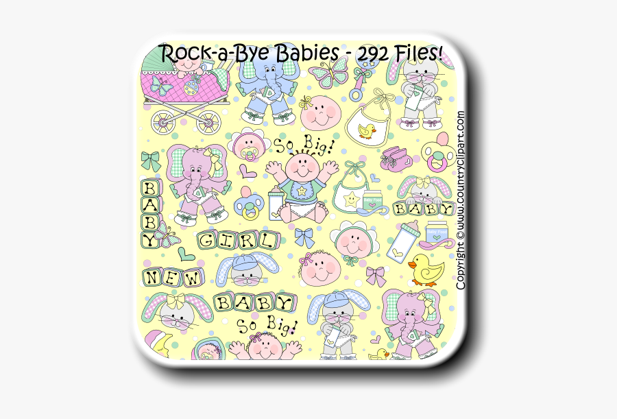 Rock A Bye Babies - Cartoon , Free Transparent Clipart - ClipartKey