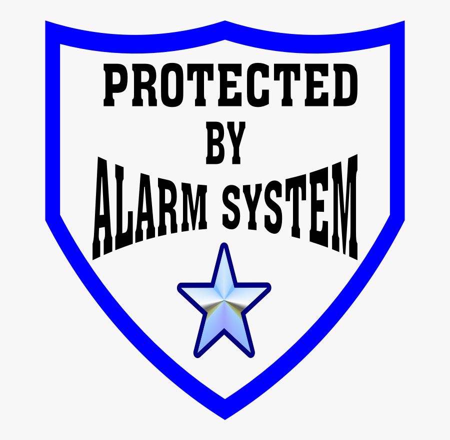Protected By Alarm System Sign - Alarm System Clipart , Free ...