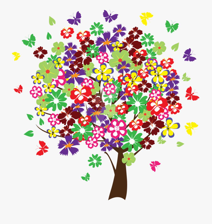 Clipart Of Colorful Tree - Colorful Tree Clip Art , Free Transparent ...